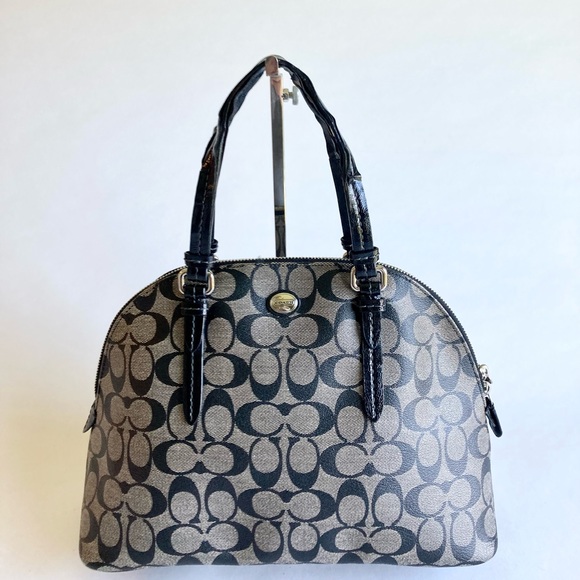 Coach | Bags | Coach Grey Black Crossgrain Leather Tote | Poshmark